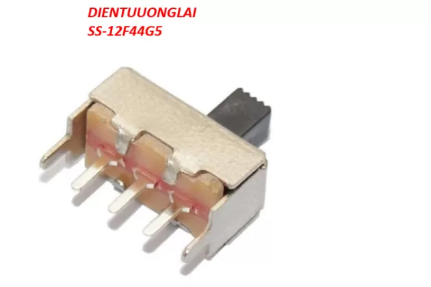 SS-12D00 Công Tắc Trượt 3 Chân Xuyên Lỗ ON-OFF 1P2T 0.5A